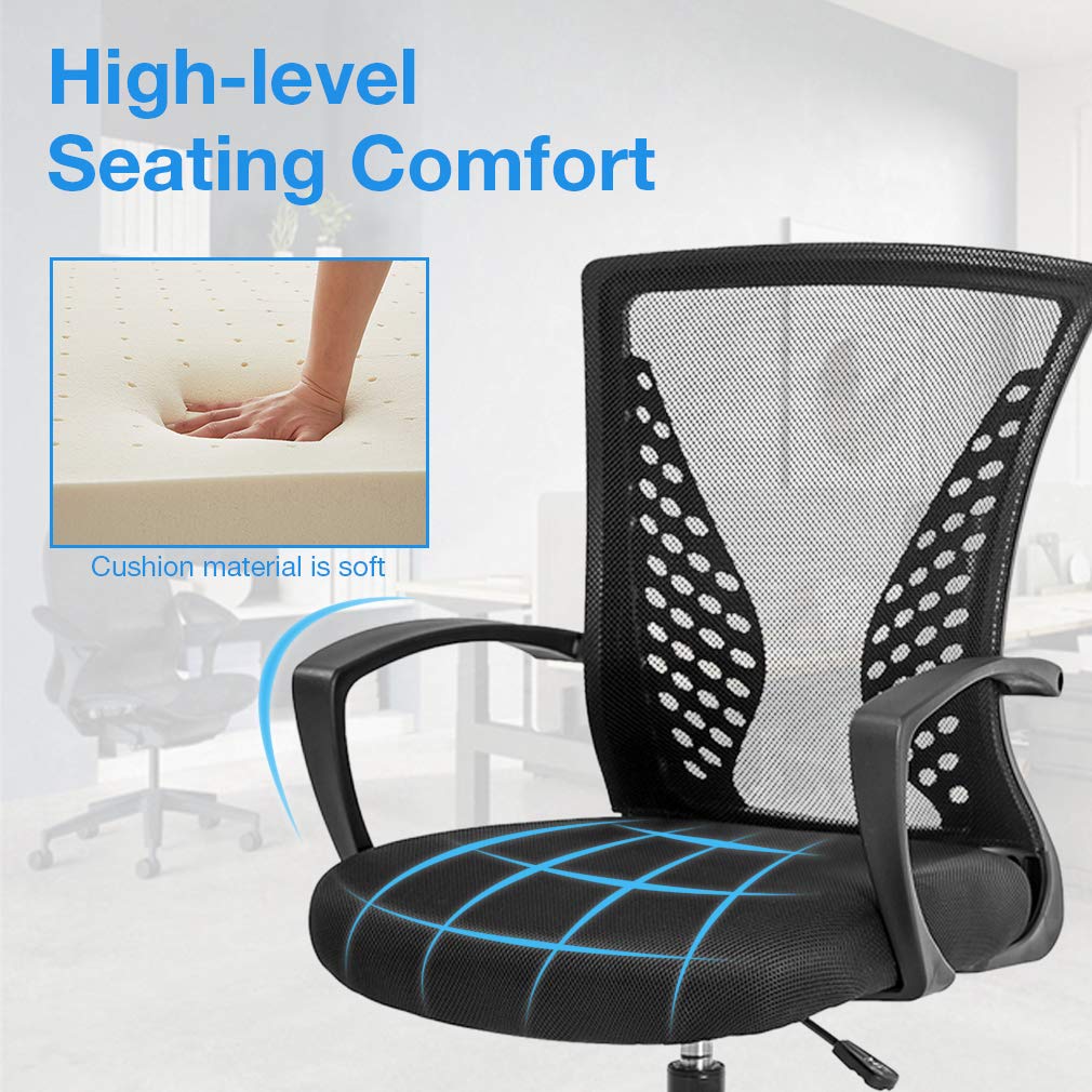 BestOffice Drafting Chair Tall Office Chair with Adjustable Foot Ring and Flip-Up Arms Computer Standing Desk Chair Executive Rolling Swivel Chair for Office & Home
