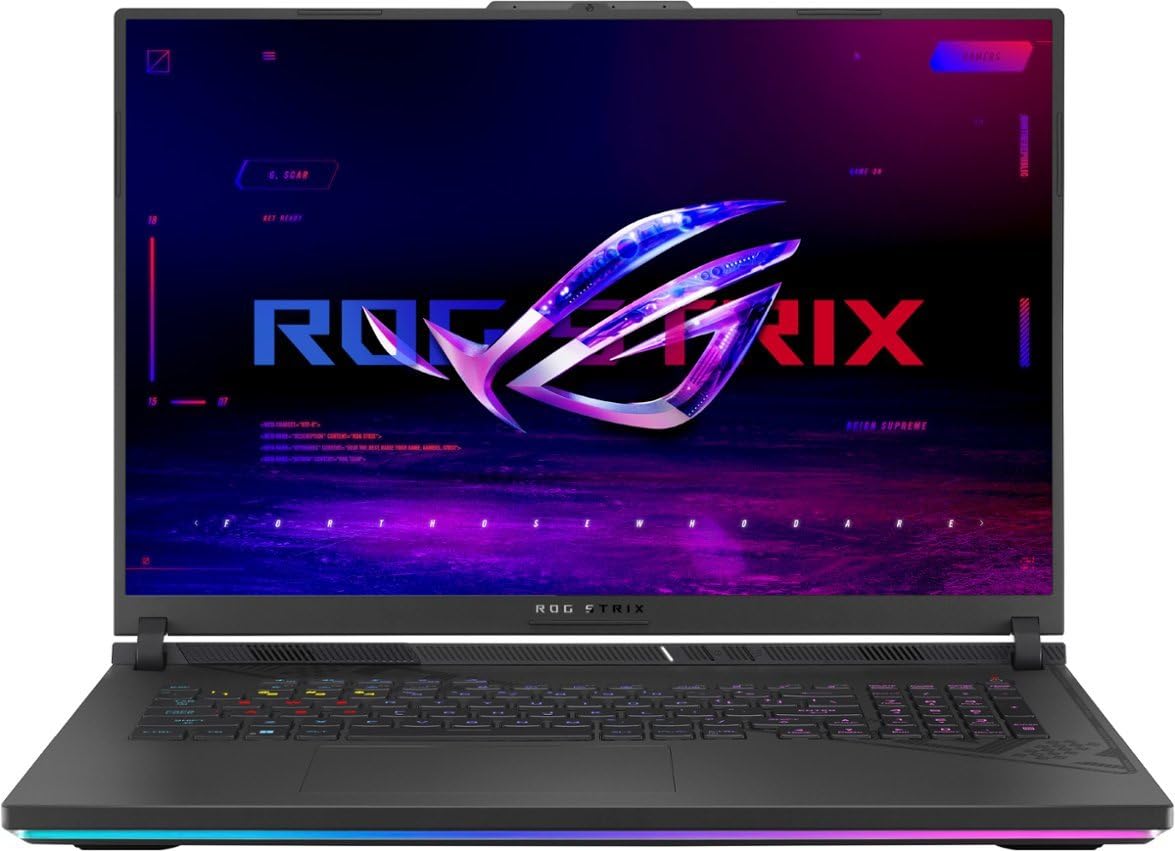 ASUS ROG Strix 18" 240Hz Gaming Laptop QHD-Intel Core i9 32GB DDR5 2TB SSD NVIDIA GeForce RTX 4080 Windows 11 Home Eclipse Gray