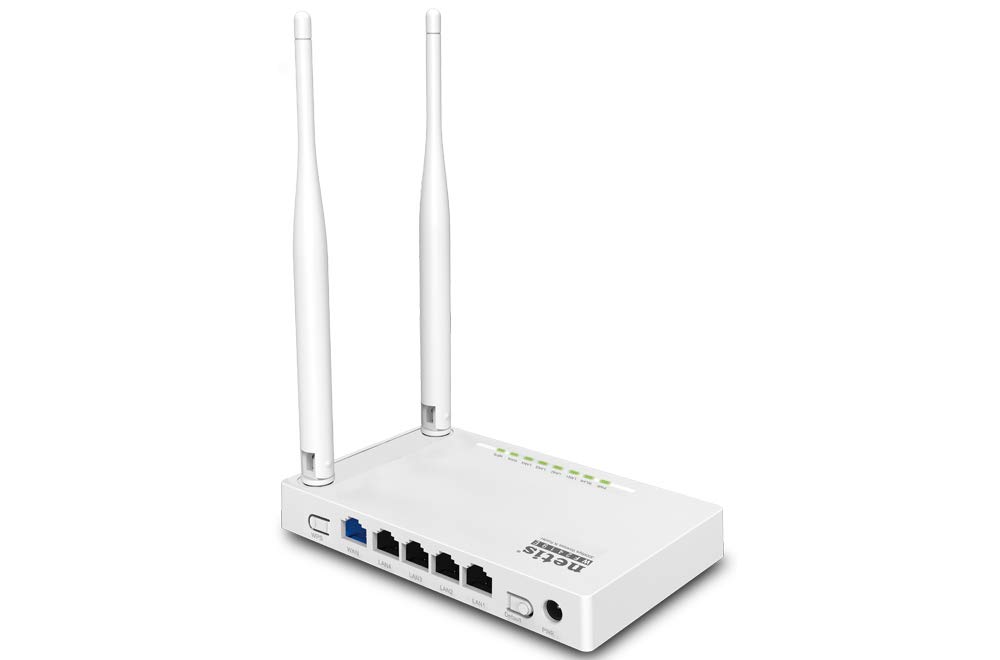 Netis DL4323 300Mbps High-Speed Wireless N ADSL2 and Modem Router Combo | 4-Port NAT Router and Wireless N Access Point with High Gain Antenna