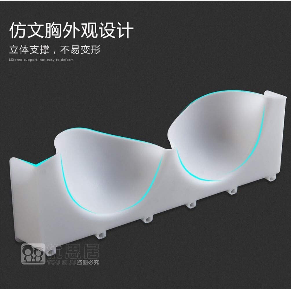 Closet Underwear Organizer Drawer Divider, Wardrobe Plastic Bra Storage Box,6pcs/Set,White