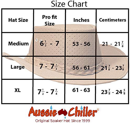 Aussie Chiller Outback Bushie – Perforated Hat for All Seasons/Made in Australia (Camel, Large)
