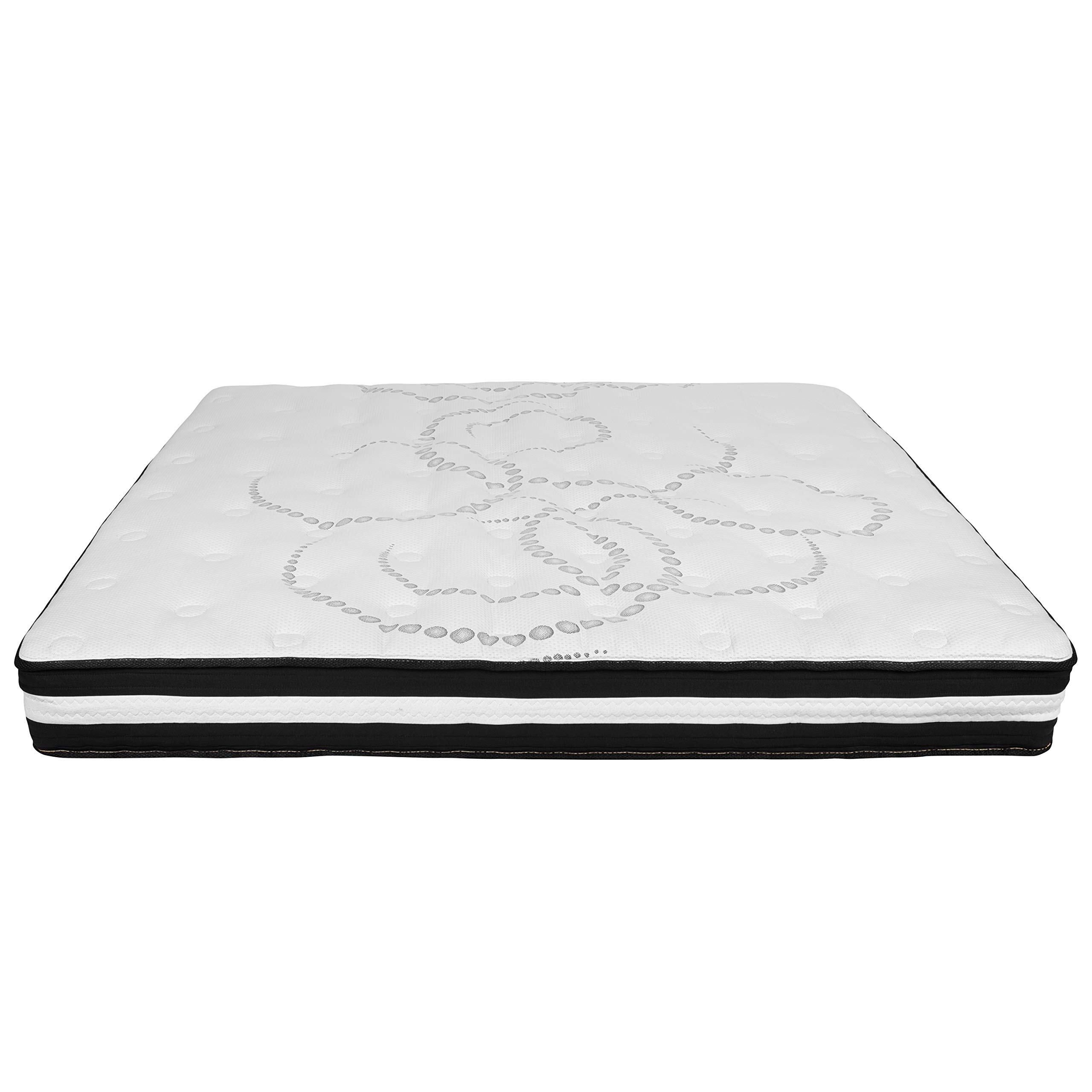 EMMA + OLIVER Astor 10 Inch Hybrid Pocket Spring Mattress, King Mattress in a Box