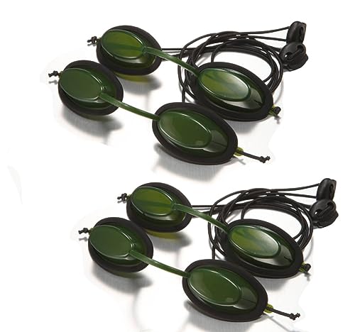 DERMAROLLERGUY 4- pack beauty patient protectve eye goggle for IPL,Laser,LED,UV Protective - ipl goggles