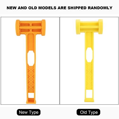 AUHX Portable Tent Hammer Hammer Plastic Ground Nails Hammer Other Outdoors Activities for Knock The Stake and peg to The Groud