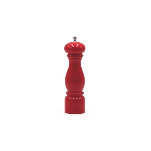 Bisetti Firenze Pepper Mill Grinder, 8.66 Inch, Red
