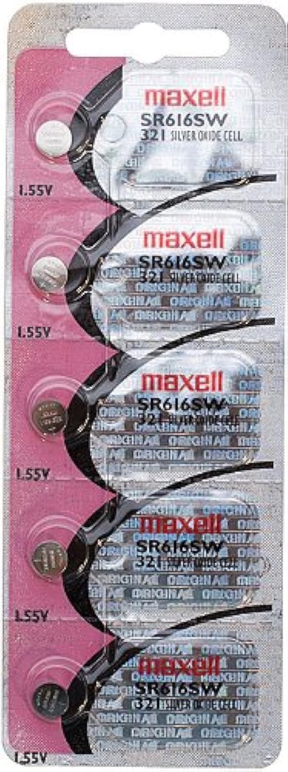 Maxell Battery, Energizer #321, Pack of 5
