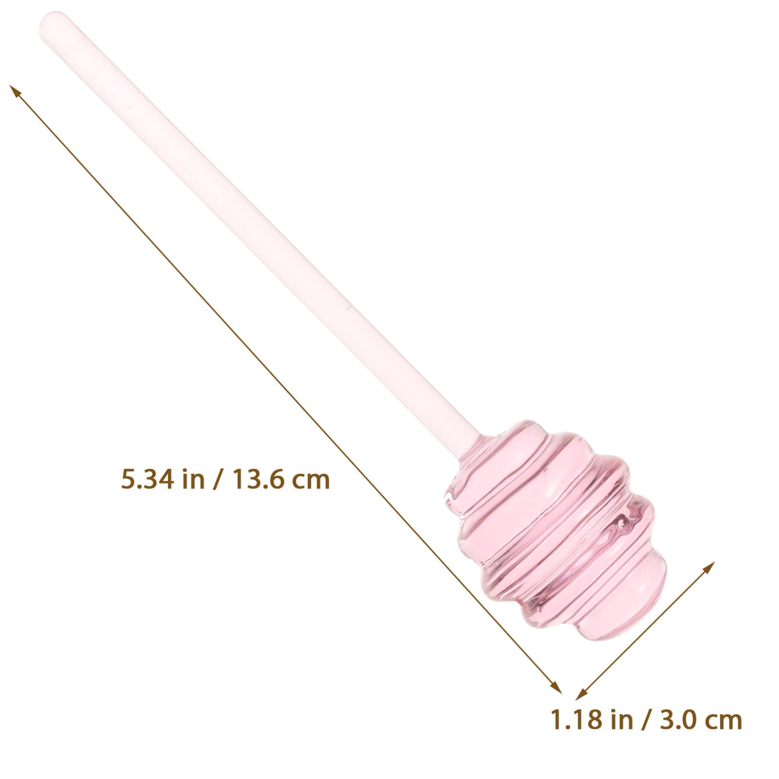 BESTonZON Honey Stirrer Honey Jar Dipper Honey Dipper Syrup Dippers Coffee Honey Twirler Kitchen Stirring Rod Honey Stick Cocktail Stirrers Multi-function Stirring Stick Glass Mix Honeycomb