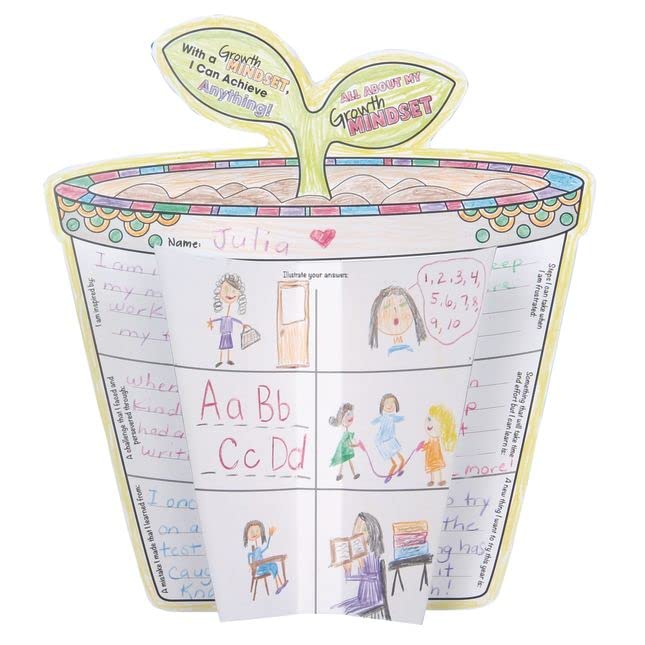 Ready-to-Decorate 3-D Growth Mindset Flowerpots