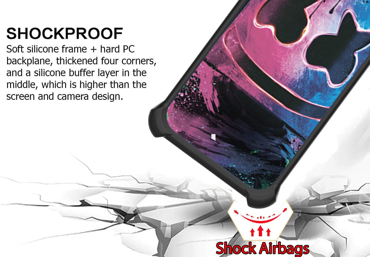 Aroepurt Case for TCL 30 XL Case Compatible with TCL 30xl 30 XL T701dl Phone Case Cover [Hard PC + Soft Silicone][Luminous Effect] YGH-BQ
