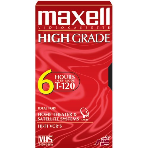MAXELL TAPES 224915 T-120 HGX GOLD CONSUMER TAPE