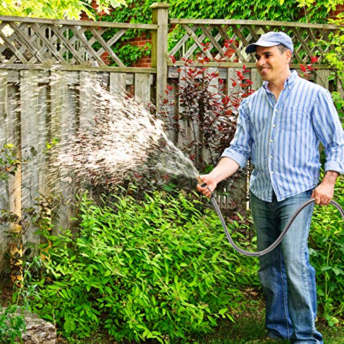 TOUCH-RICH 3FT 304 Stainless Steel Metal Garden Hose - Heavy Duty Water Hose, Outdoor Yard, Lightweight - Guaranteed Flexible & Never Kink