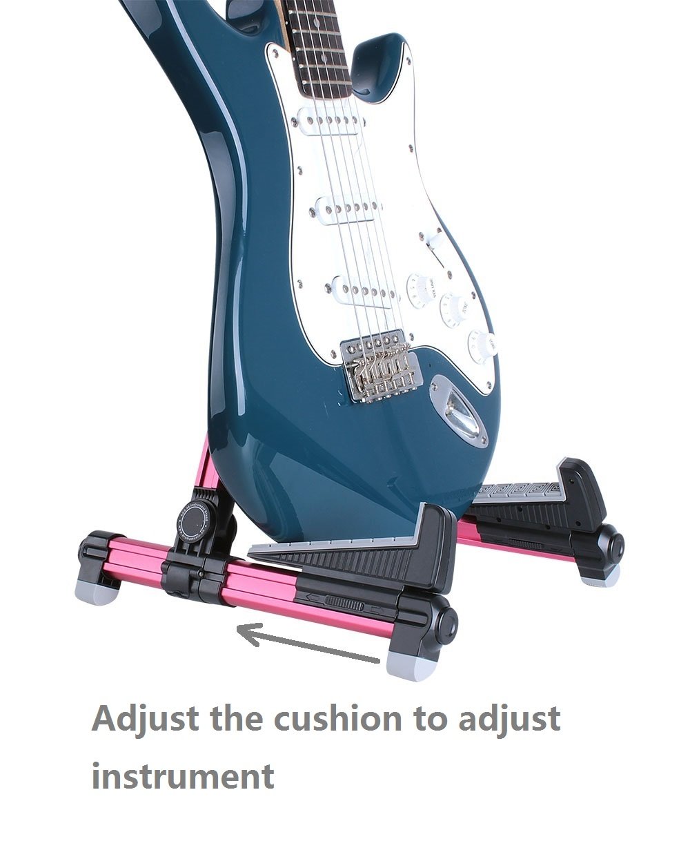 ENO Music Folding Acoustic Guitar Stand, Suitable for Electric Guitars, Bass Guitars