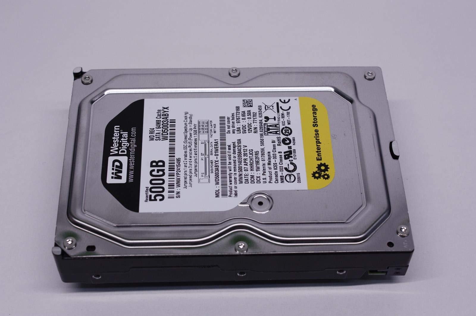 Western Digital WD5003ABYX-01WERA1 500GB USB 3.0 External Hard Drive