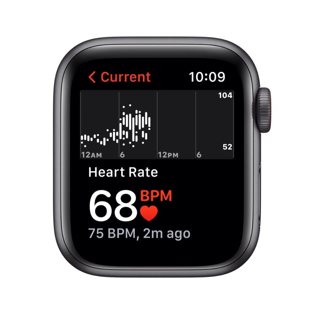 Apple Watch SE (GPS + Cellular, 40MM) - Space Gray Aluminum Case with Midnight Sport Band (Renewed)
