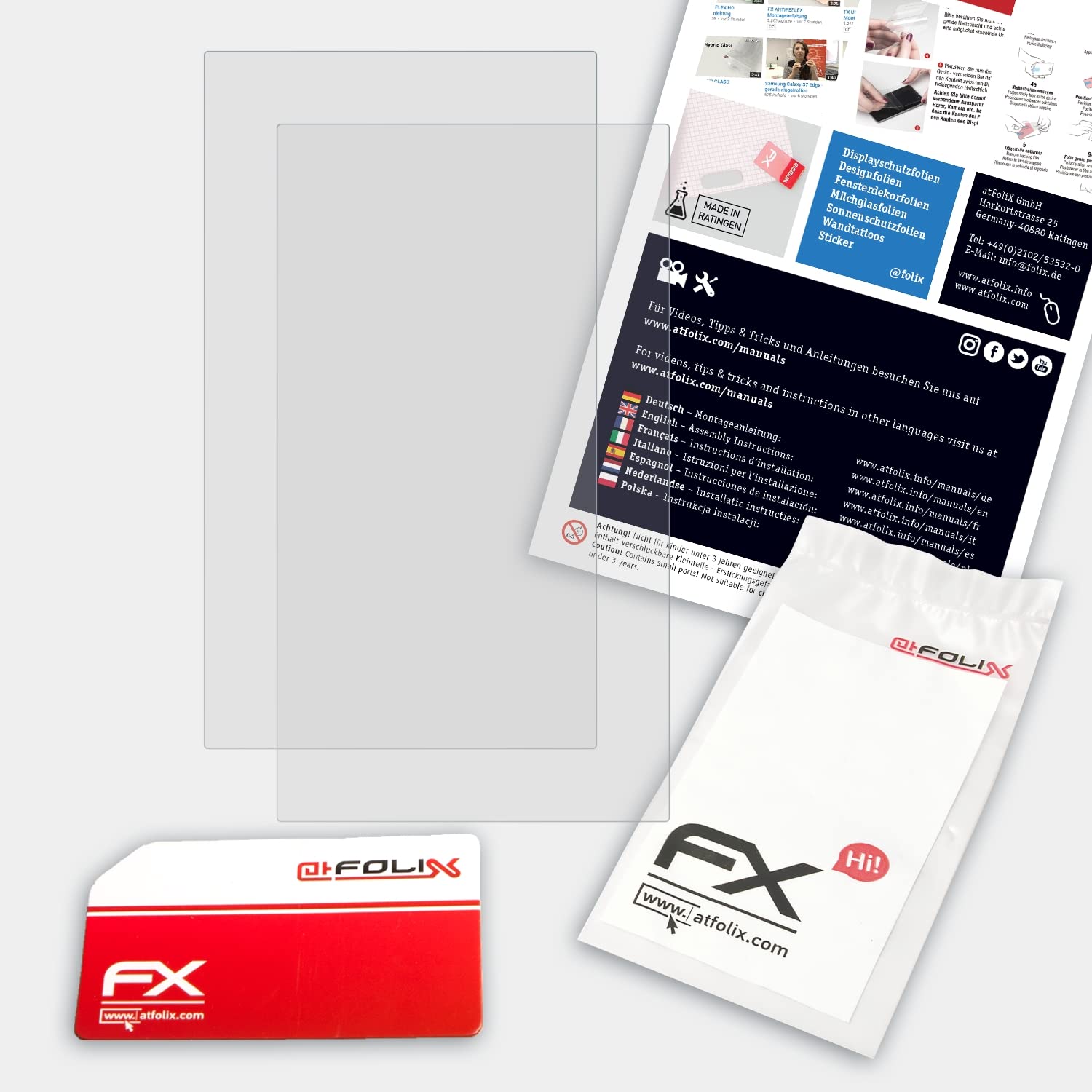 atFoliX Screen Protector compatible with Acer ConceptD 7 Ezel Screen Protection Film, anti-reflective and shock-absorbing FX Protector Film (2X)