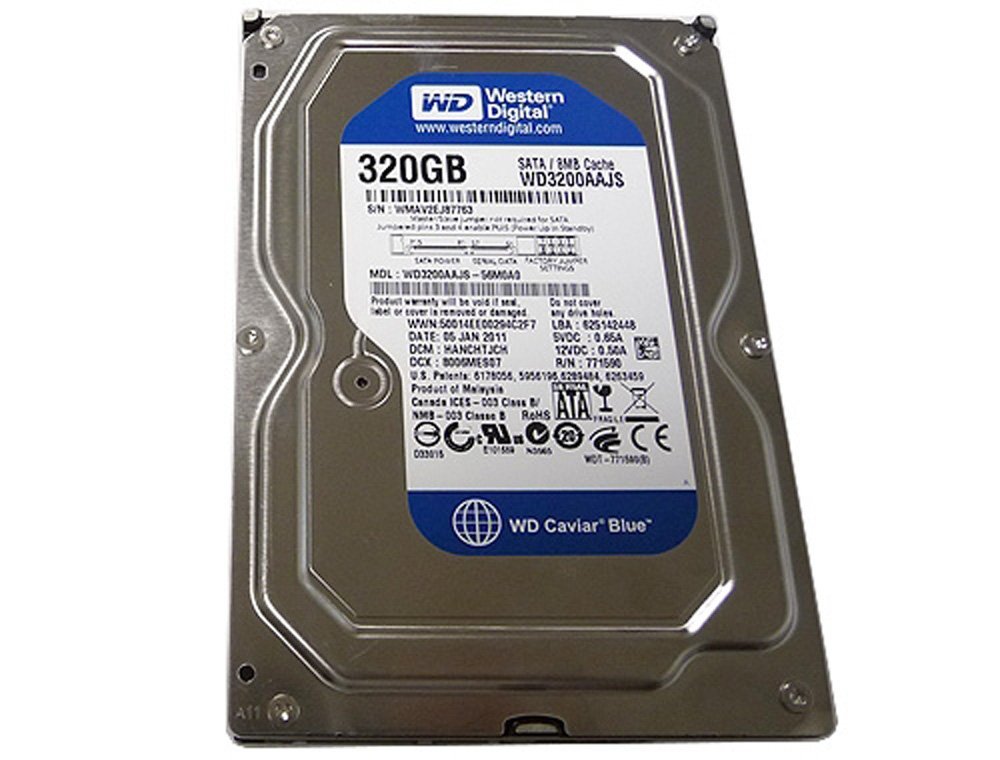 Western Digital Caviar SE (WD3200AAJS) 320GB 8MB Cache 7200RPM SATA 3.0Gb/s 3.5in Internal Desktop Hard Drive [Renewed]- w/ 1 Year Warranty