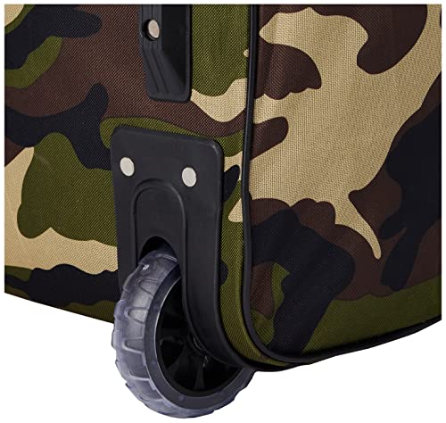 Rockland Rolling Duffel Bag, Camouflage, 22-Inch