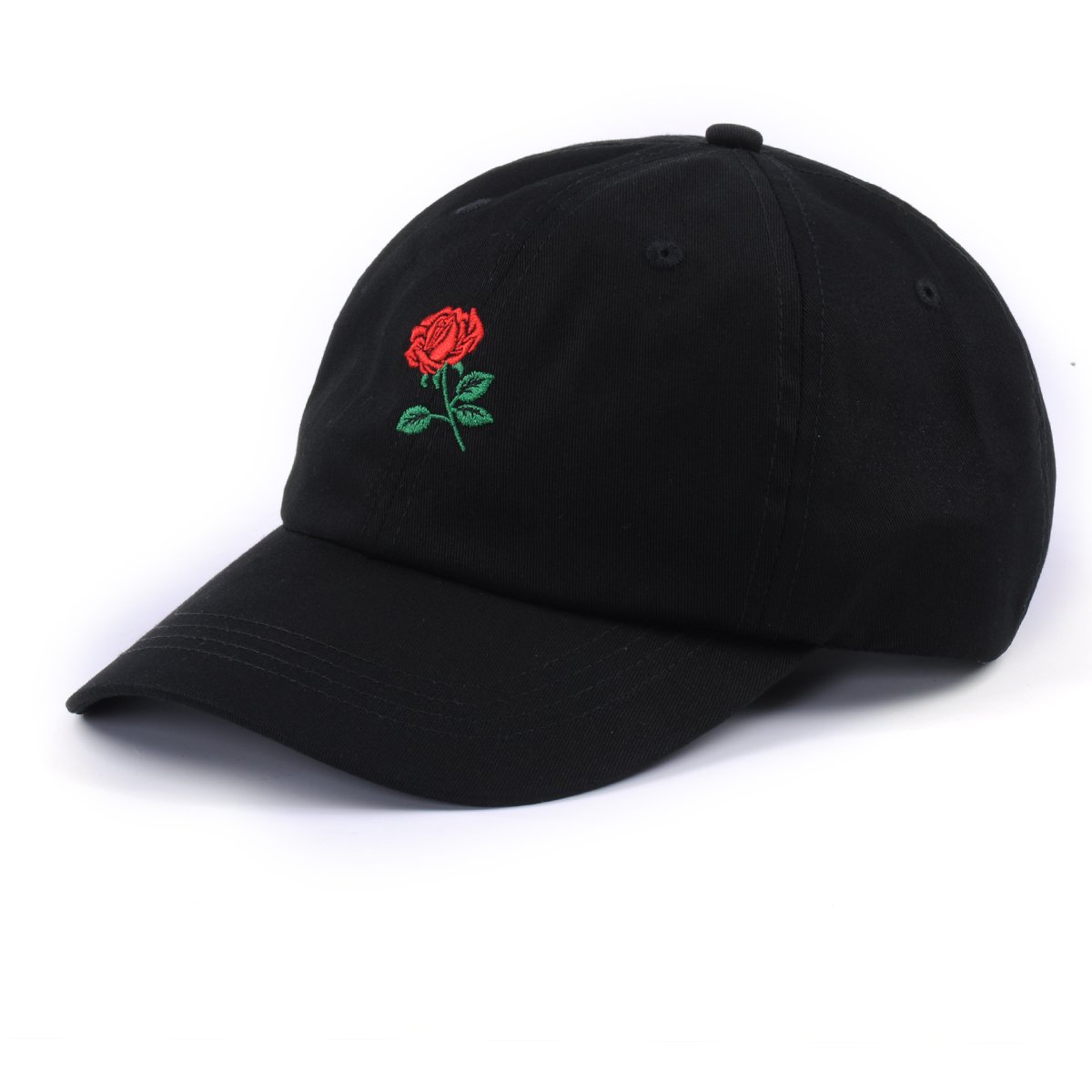AUNG CROWN Embroidered Dad Hat Unstructured Women Men Baseball Caps (Black)