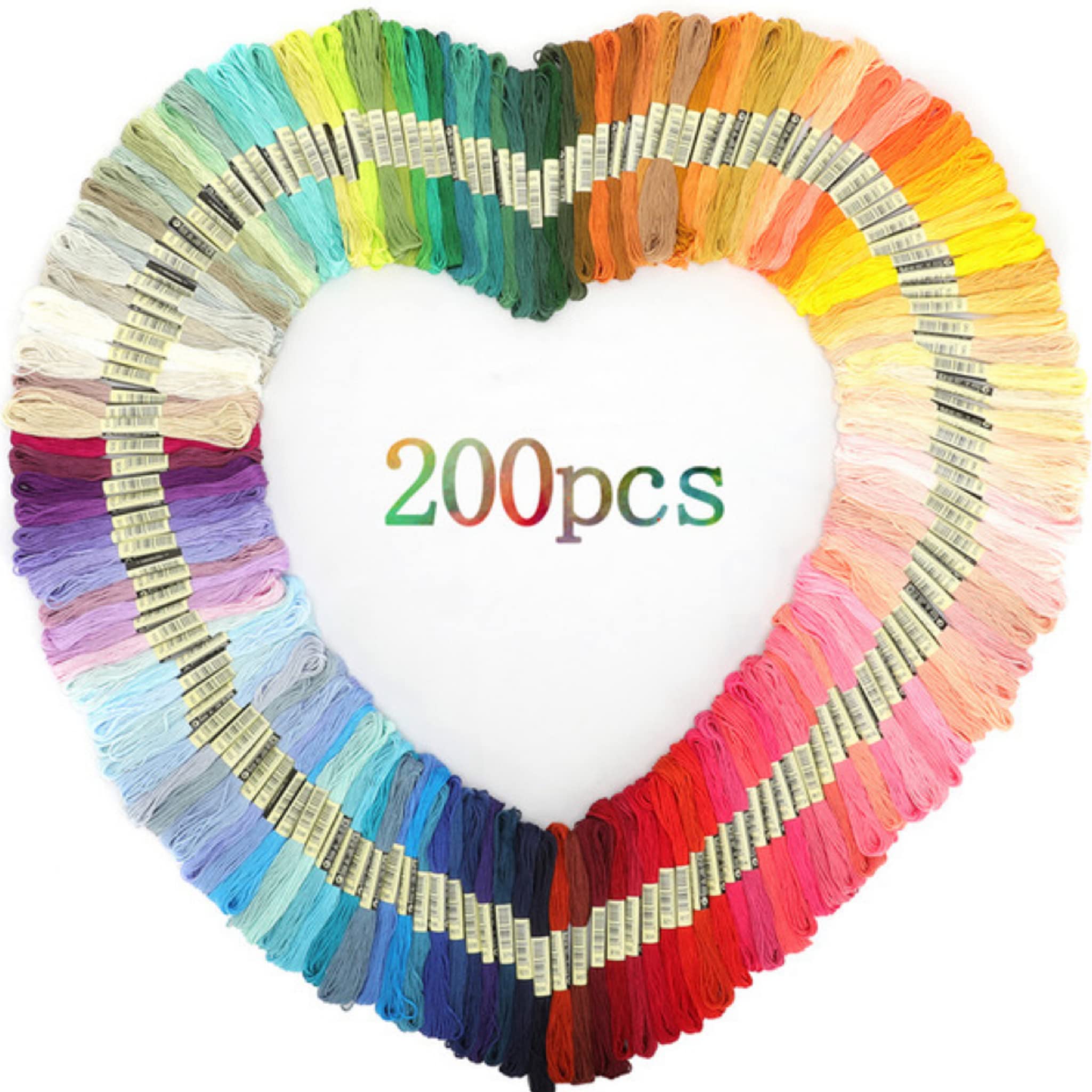 Athena’s Elements Embroidery Thread Color Themed Embroidery Floss for Friendship Bracelet String, Cross Stitch Thread, Crafting Arts Embroidery Strings, Friendship Bracelet Thread-110pcs Rainbow