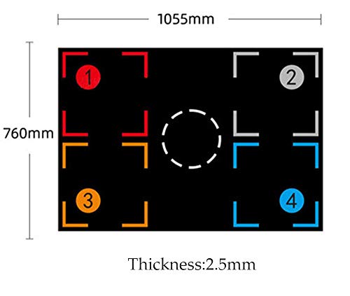 Basketball Footstep Training Mat, Non-Slip Regular Training System Blanket, Dribble Silent Sports Auxiliary Props,Training Pace Ball Control Player Equipment