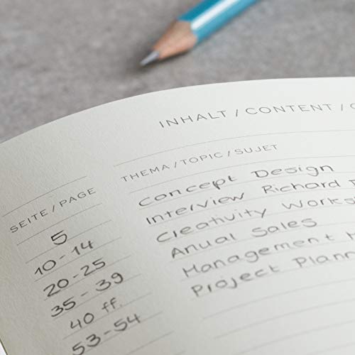 LEUCHTTURM1917 - Notebook Hardcover Medium A5-251 Numbered Pages for Writing and Journaling (Black, Plain)