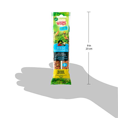 Living World Canary Veggie Treat Sticks, 2-Ounce