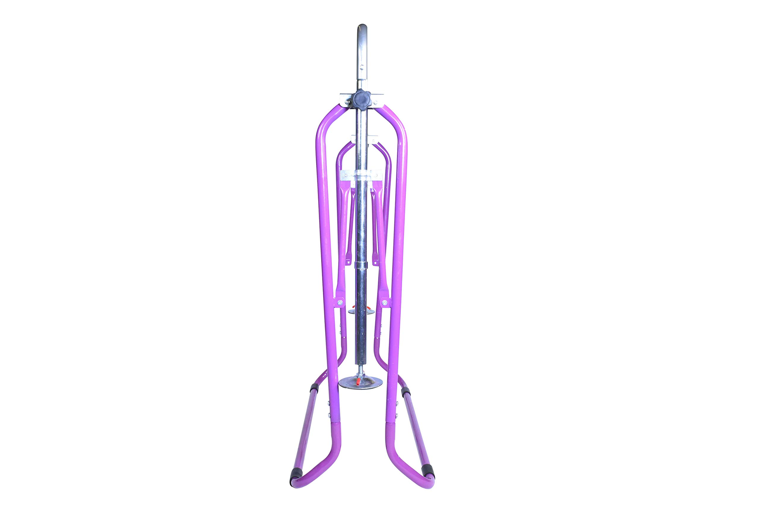 Athletic Bar Expandable Gymnastics Bar Horizontal Kip Bar Junior Training Adjustable Height Jungle Gym Children Folding Monkey Bars Climbing Tower Playground Balance Bar Gymnasts Purple