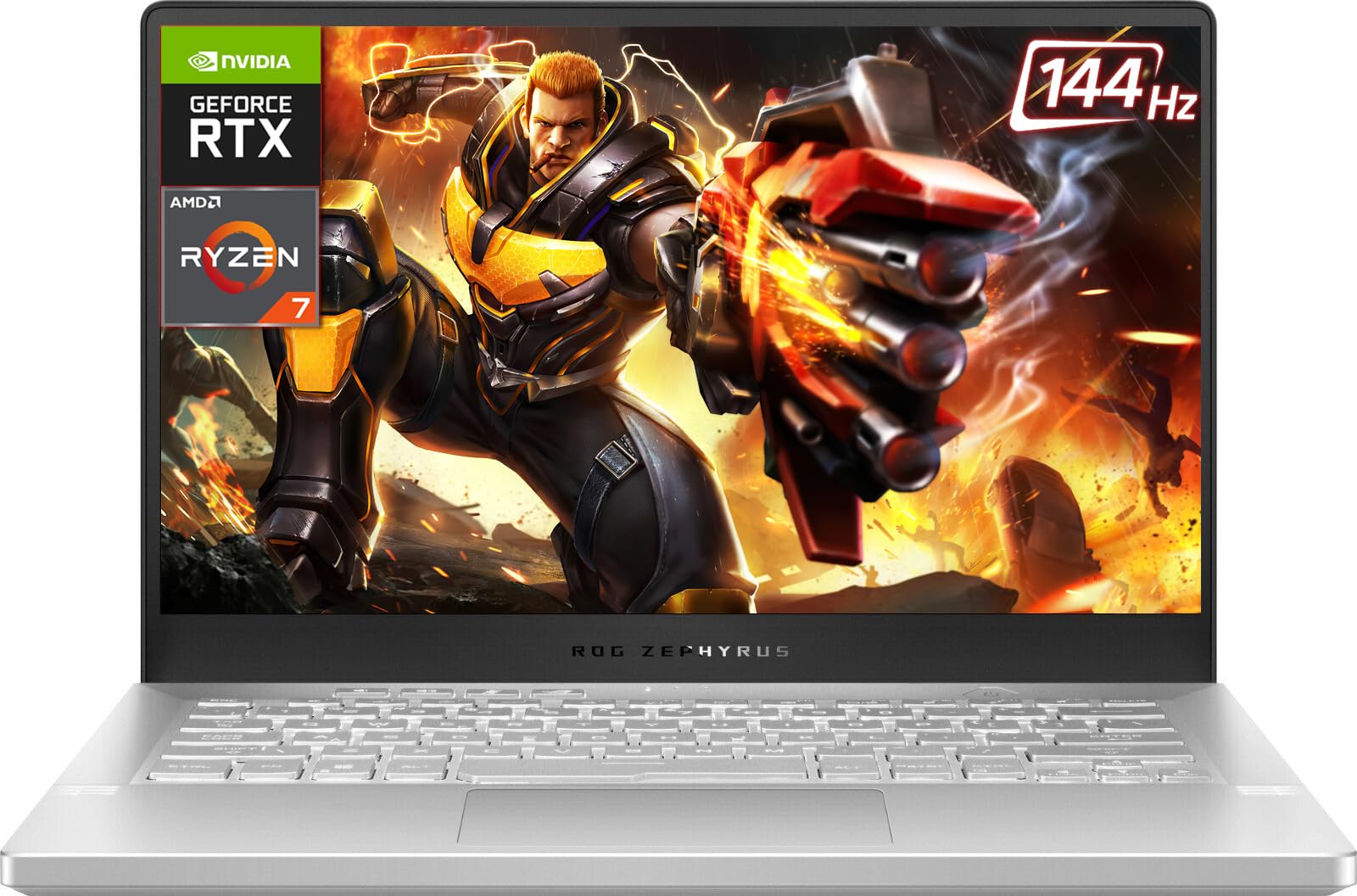 asus ROG Zephyrus Gaming Laptop, 14" FHD 144HZ Display, AMD Ryzen 7 5800HS(Up to 4.4 GHz), NVIDIA GeForce RTX 3060 Graphics, 40GB RAM, 2TB SSD, Bluetooth, WiFi 6, Windows 11 Home