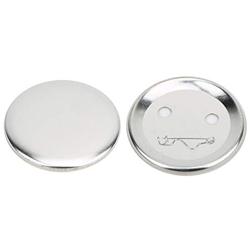 Badge Making Parts, 100 Sets 56mm/2.2inch Blank Badge Pin Button Parts Round Badge Set Metal Button Pin Badge Kit Crafts Supply for Button Maker Machine