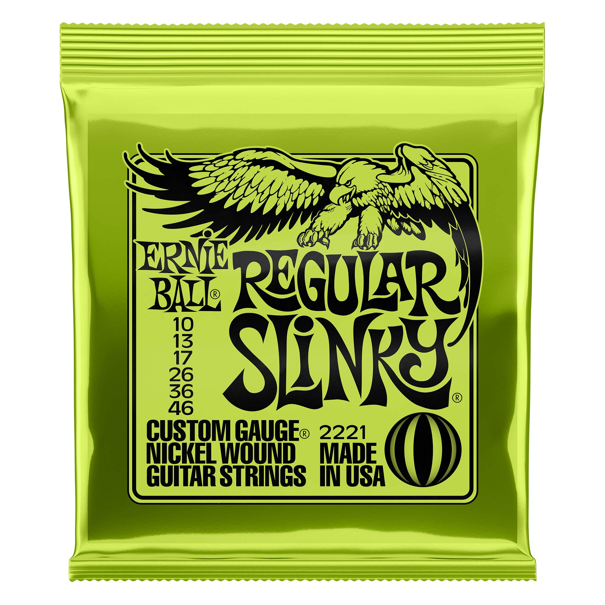Ernie Ball 2221 Regular Slinky Nickel Wound Set Electric Guitar Strings -12 PACK