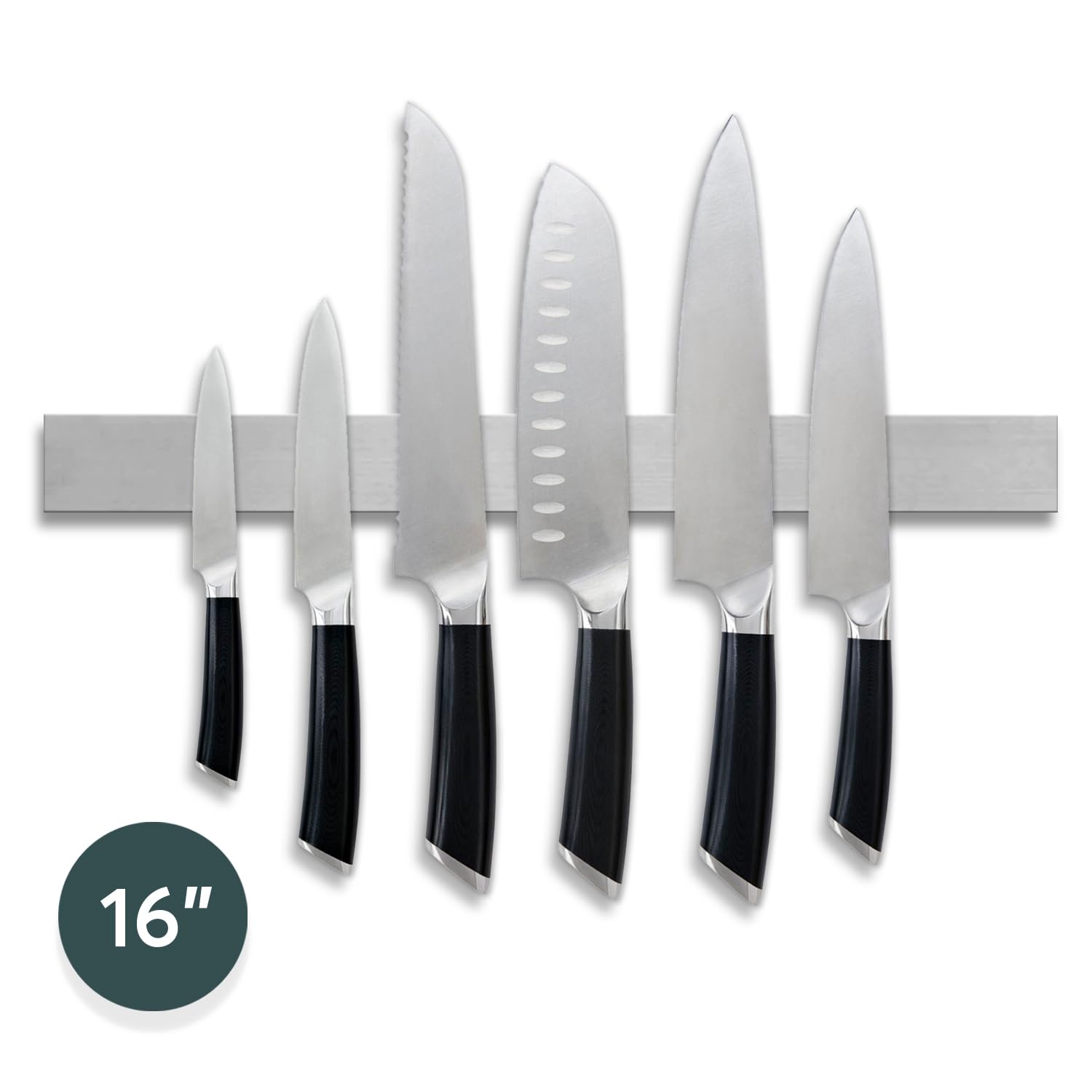 Maypes Stainless Steel Knife Magnetic Strip Multi Use Magnetic Knife Holder for Kitchen Organization Magnetic Tool Organizer for Wall Kitchen Knife Rack Utensil Holder Tool Holder 16 Inch