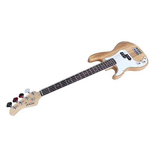 Bass Glarry GP Left-Hand Electric Bass Guitar Cord Wrench Tool Burlywood