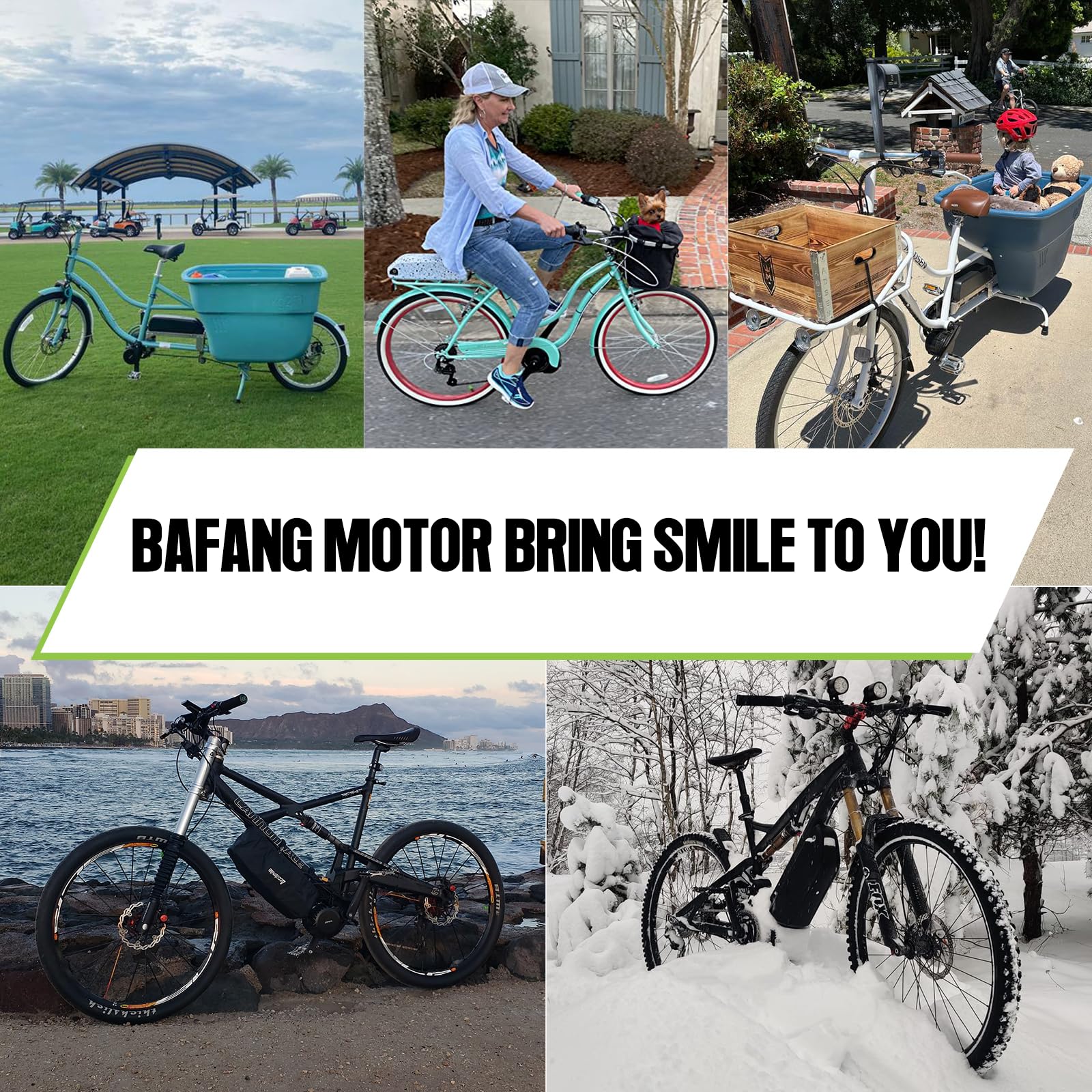 BAFANG 48V 750W Mid Drive Kit BBS02B Motor Ebike Conversion Kit DIY Electric Bike Kit with Battery and Charger