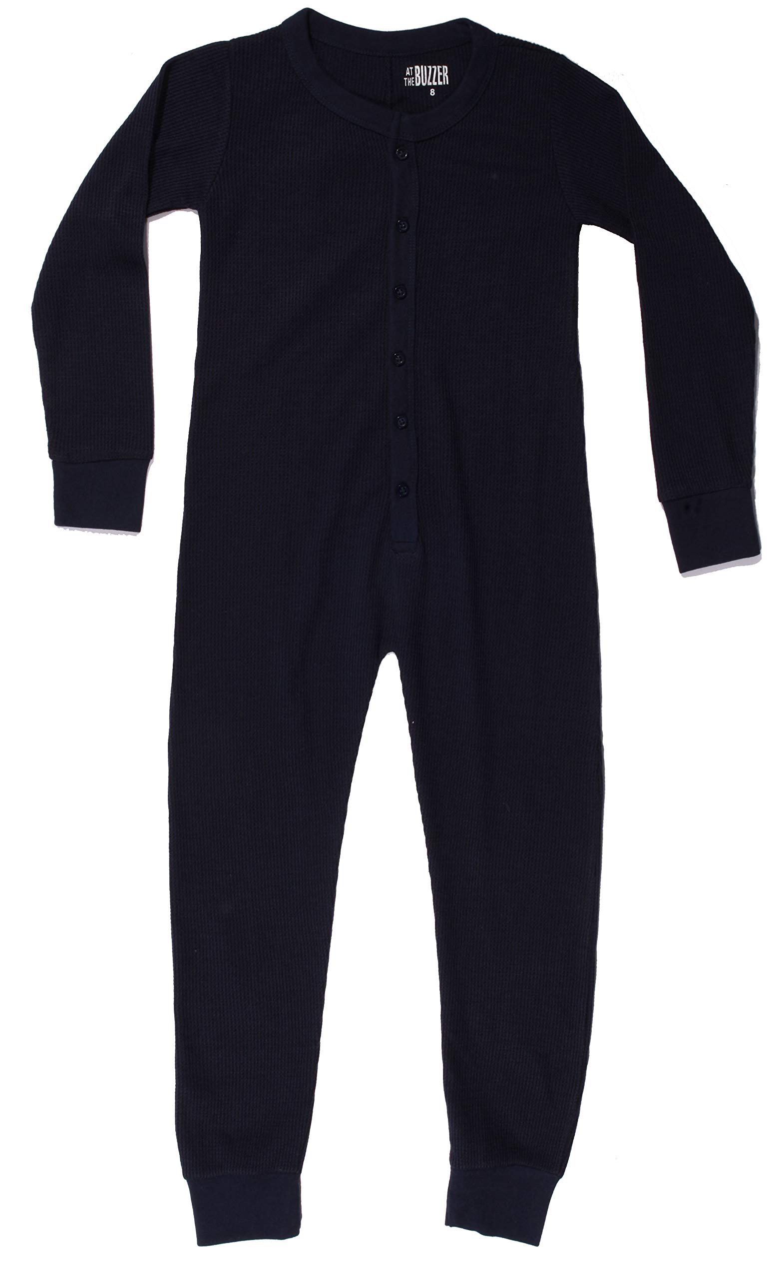 At The Buzzer Thermal Union Suits for Boys 7373-NVY-14-16 Navy