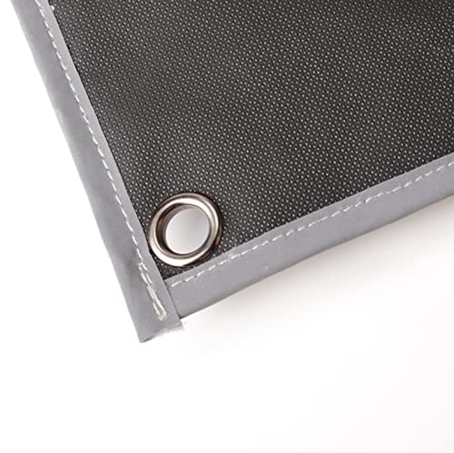 Black 40X40 Inch Fire Proof Mat for Under Fire Pit. 3 Layers Double Sided Squared Fire Pit Pad. Charcoal Grill, BBQ Smoker, Deck, Patio, Grass, Composite. Outdoor Fire Pit Accessories, Heat Resistant