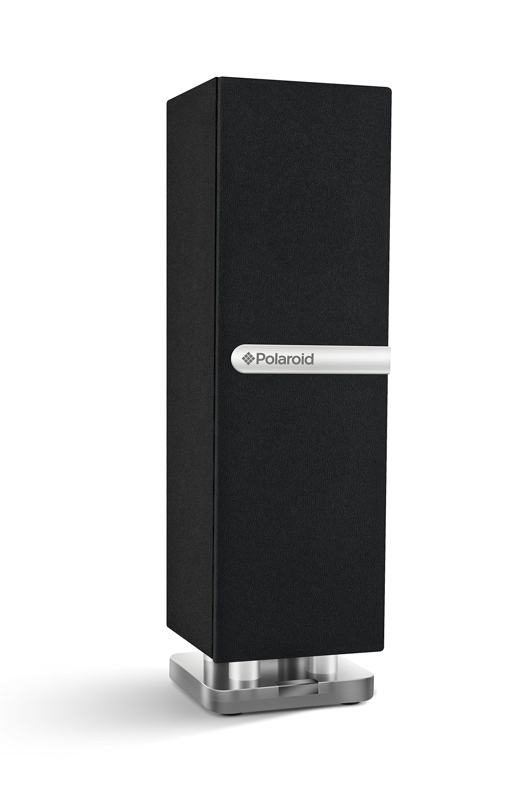 Polaroid PBT3001BK Mini Bluetooth Speaker, Slim, Single-Tower Design (Black)