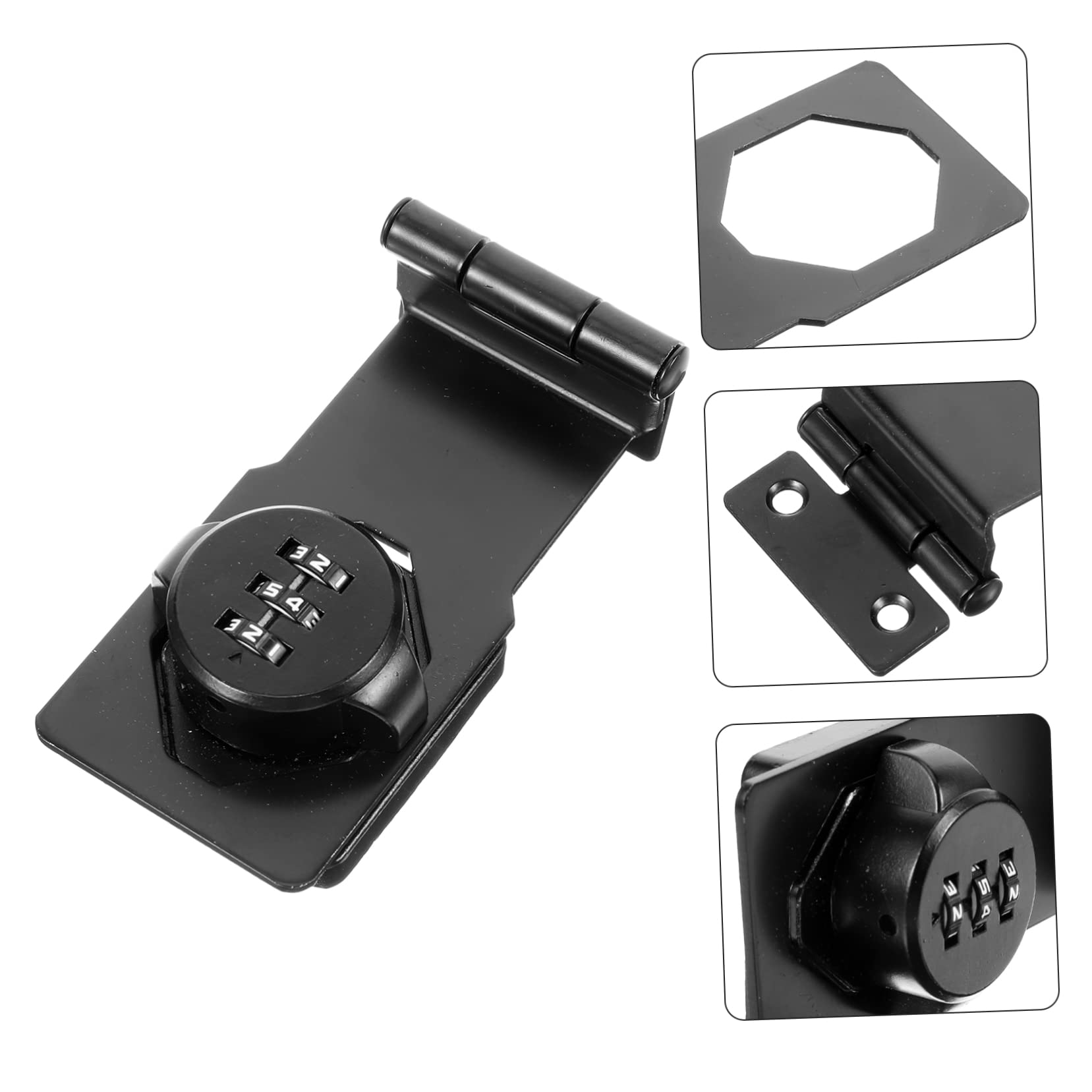 Angoily 2pcs Cabinet Combination Lock File Cabinet Lock Kit Locks for Cabinets Gym Lock Password Cabinet Lock Mailbox Lock File Cabinet Locking Bar Push and Pull Child Lock Baby Zinc Alloy
