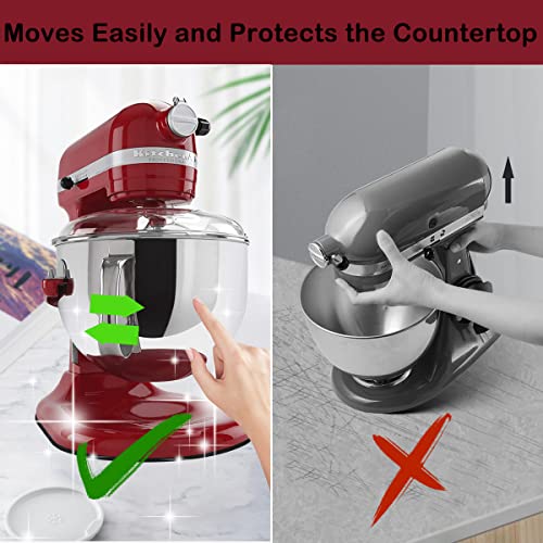 Mixer Mover Sliding Mats for Kitchen aid Stand Mixer Slider Mat Pad Kitchen Appliance Slide Mats Pads Compatible with Kitchen aid 5-8QT Professional Bowl-lift Mixer