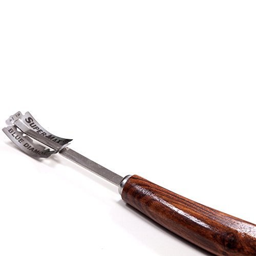 SAINT GERMAIN Premium Hand Crafted Bread Lame for Dough Scoring Knife, Lame Bread Tool for Sourdough Bread Slashing with Blades Included with Replacement with Authentic Leather (Style 2)