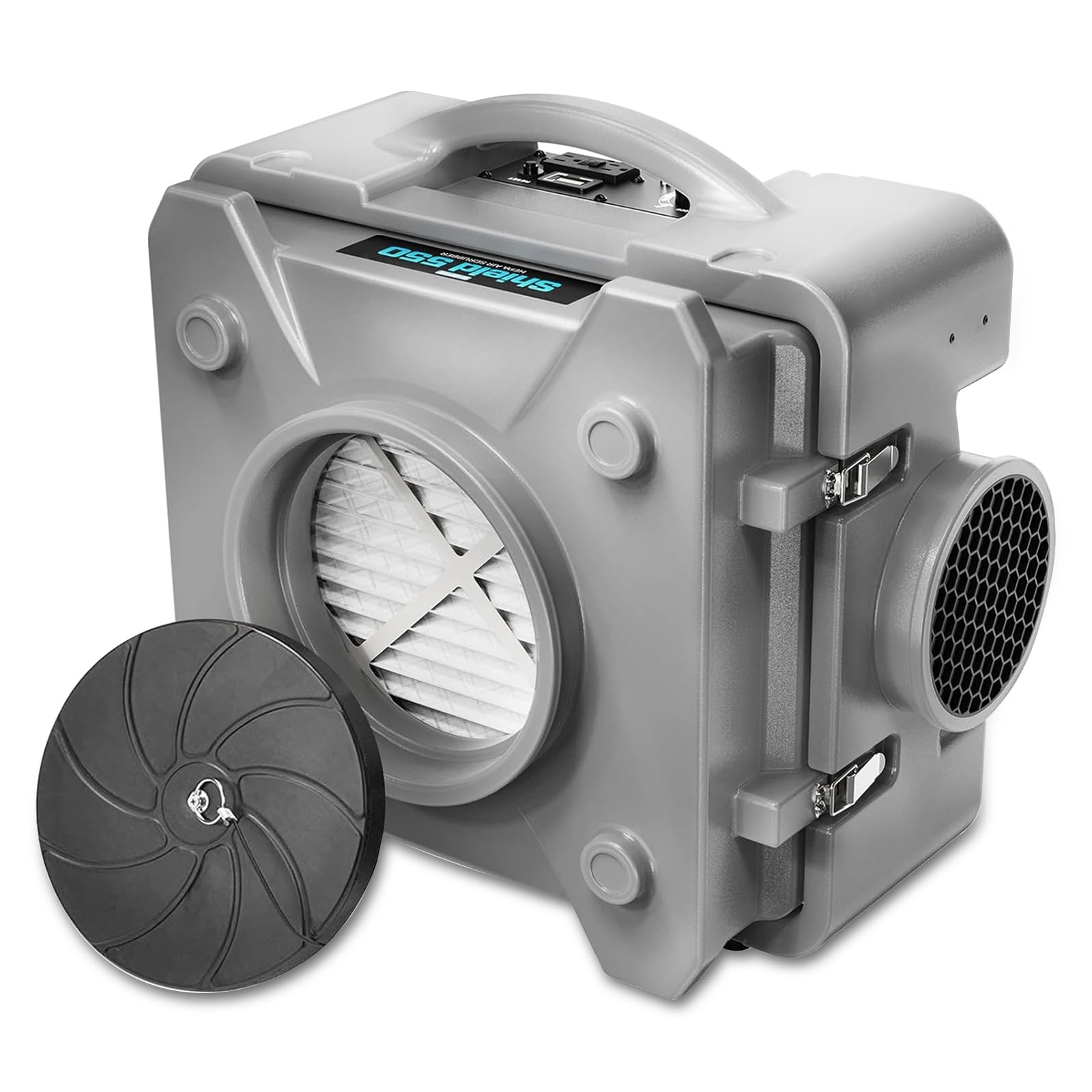 CADPXS Shield-550 Negative Machine Airbourne Cleaner HEPA Scrubber Water Damage Restoration Equipment Air Purifier, Air Scrubbers Red