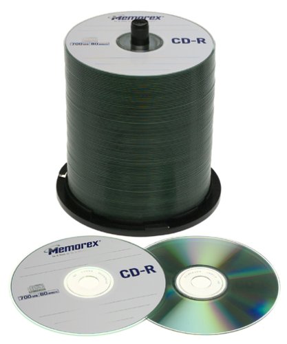 Memorex 700MB/80-Minute 52x CD-R Media 100-Pack Spindle
