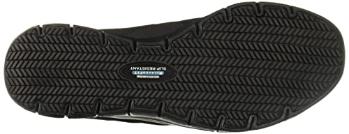 Skechers Women's Ghenter Srelt Work Shoe, Black, 8 M US