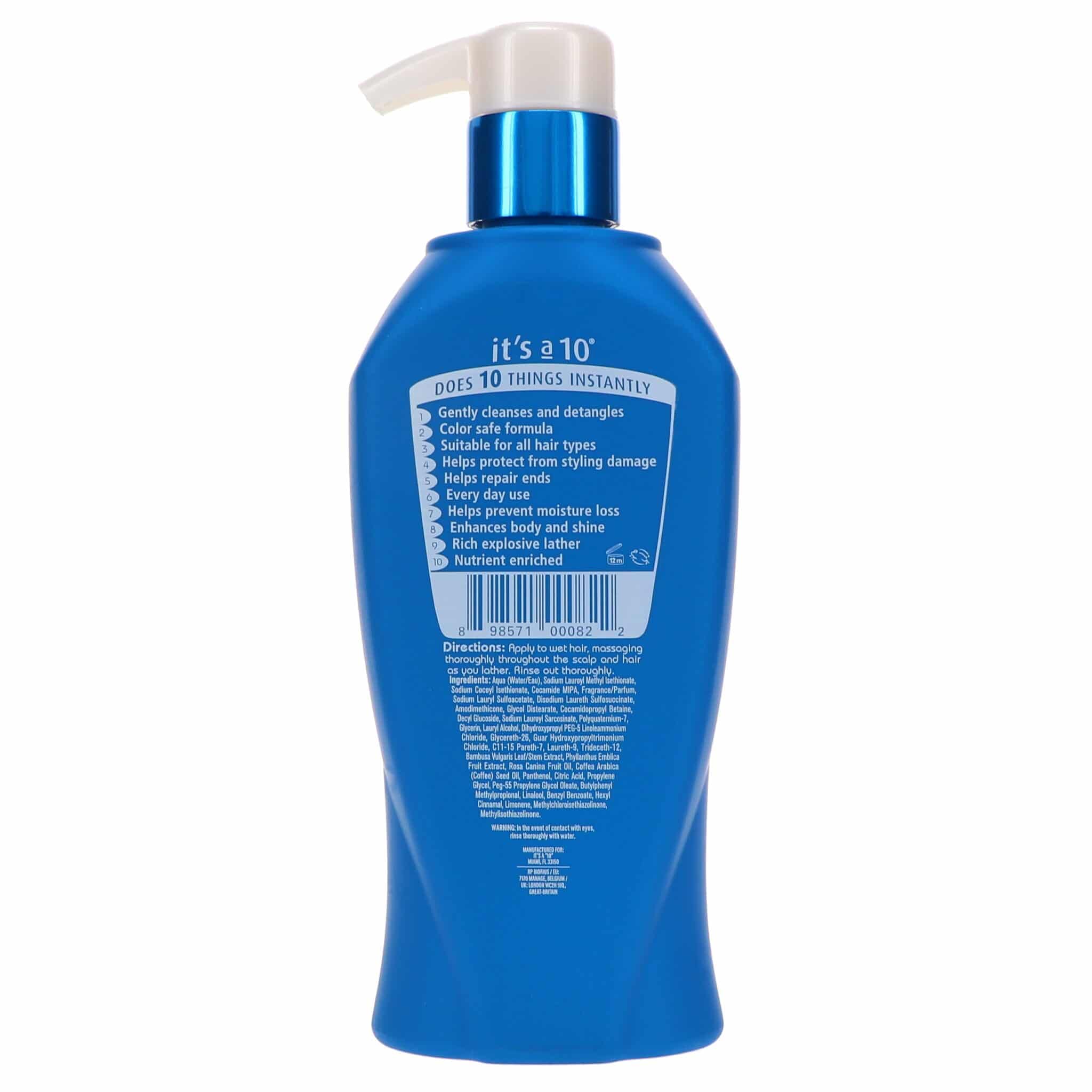 Potion 10 Miracle Repair Shampoo by Its A 10 for Unisex - 10 oz Shampoo