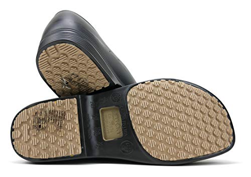 Work Shoes for Men - Waterproof Slip Resistant - StickyPRO Shoes (10.5, Black)