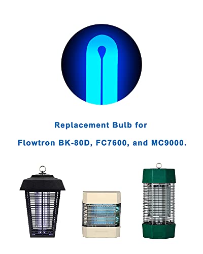 BF150 Bug Zapper Replacement Bulb Compatible with Flowtron BK-80D, MC9000, and FC7600, 12 Inch FUL40T8/BL U Type Light Bulb for 40W Electronic Insect Killer, 1 Pack