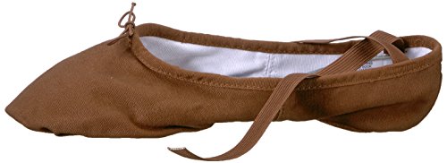Bloch Women's Dance Men's Pump Split Sole Canvas Ballet Slipper/Shoe, Cocoa, 11