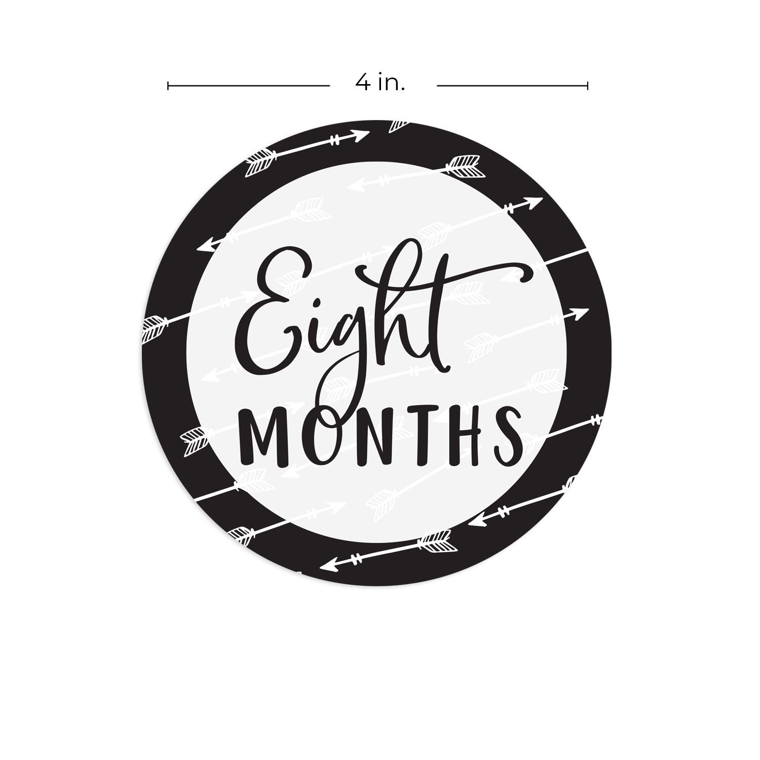 Baby Milestone Signs/Black and White Monthly Milestones/Geometric Infant Photo Prop