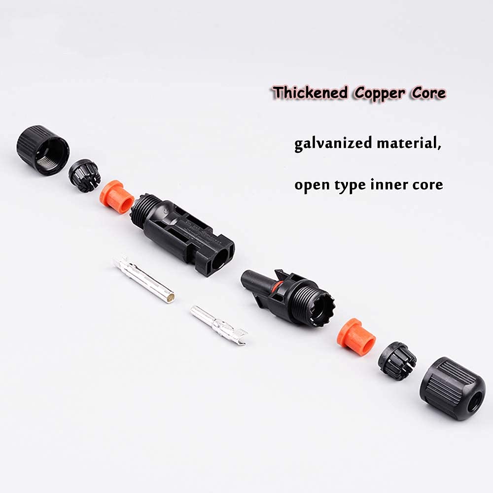 BAYM Photovoltaic Connector Male and Female Solar Panel Connector 30A 1000V for PV Cable 2.5/4/6mm Solar Panel Connect(20Pairs)