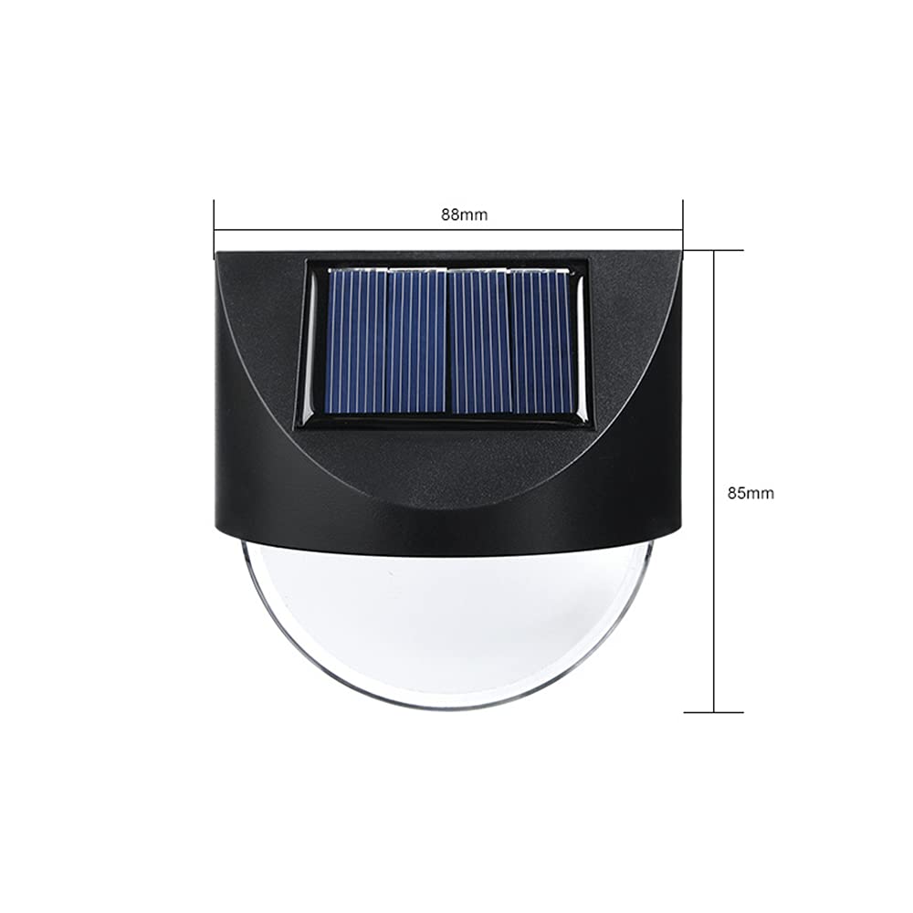 ZHUANYIYI 4 Pieces, Outdoor Solar Lights, Solar Wall Lighting Guide Lights, Courtyard Garden Home Waterproof Staircase Lights