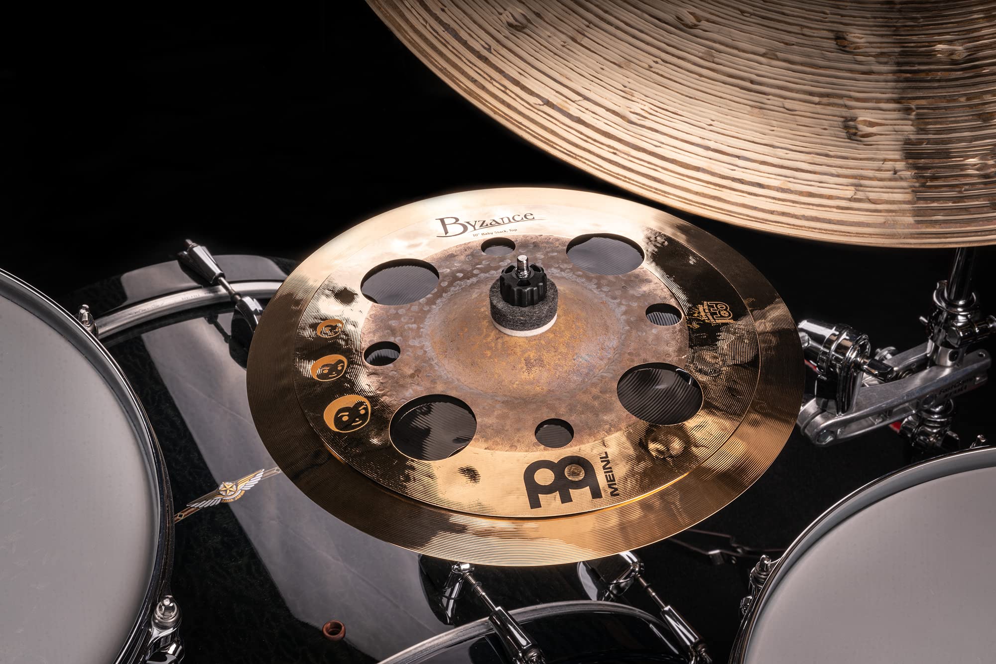 Meinl Cymbals Luke Holland 10"/12" Artist Concept Model Baby Stack Effect, 2-Year Warranty (AC